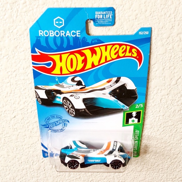 Hot Wheels | Toys | Nwt Hot Wheels 2 Roborace Robocar Hw Green Speed ...